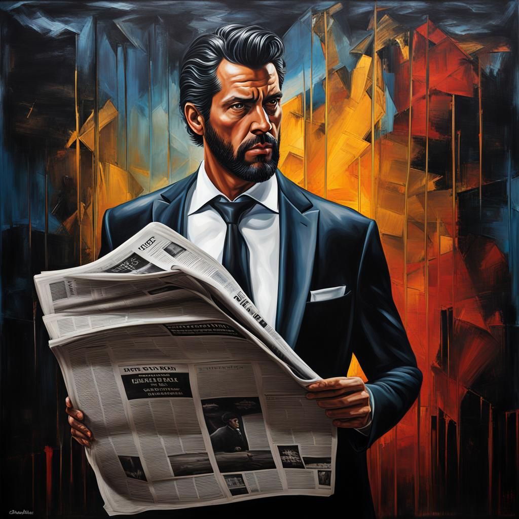 Hugh Hackman: Journalist - AI Generated Artwork - NightCafe Creator