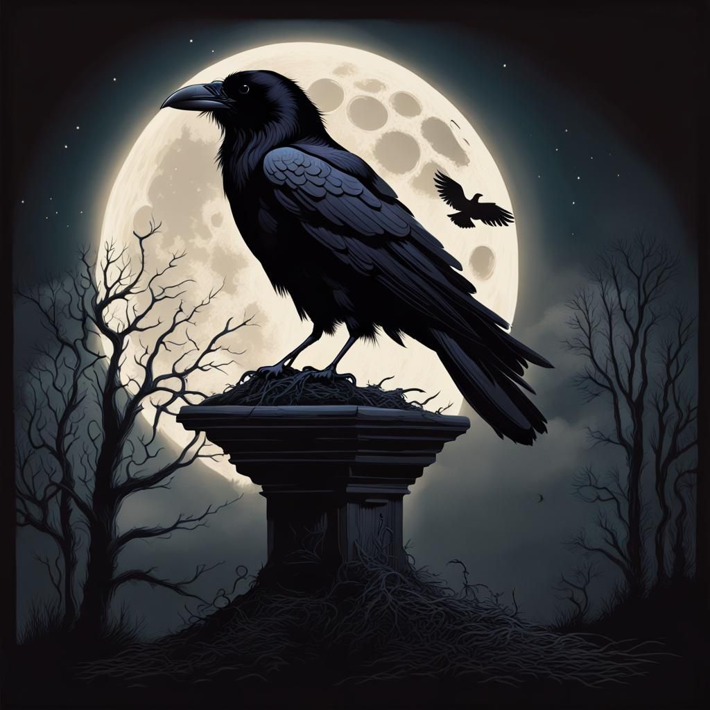 Raven - AI Generated Artwork - NightCafe Creator