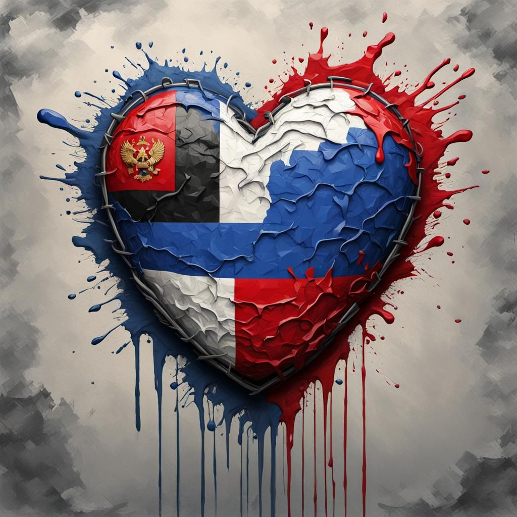 Russia heart - AI Generated Artwork - NightCafe Creator