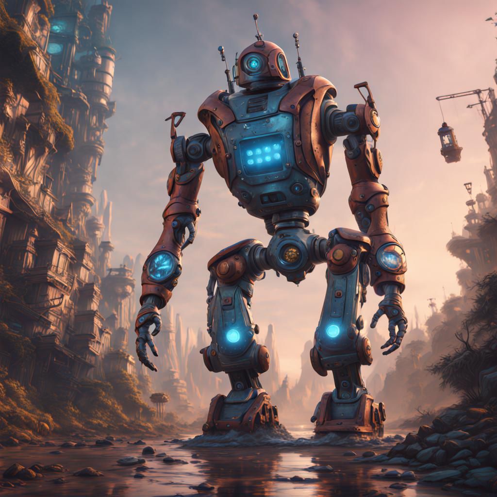 Robot shoes Escapes - AI Generated Artwork - NightCafe Creator