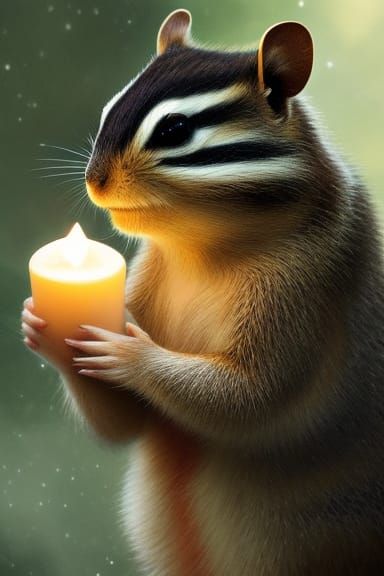 No apparent reason series: praying chipmunk - AI Generated Artwork ...