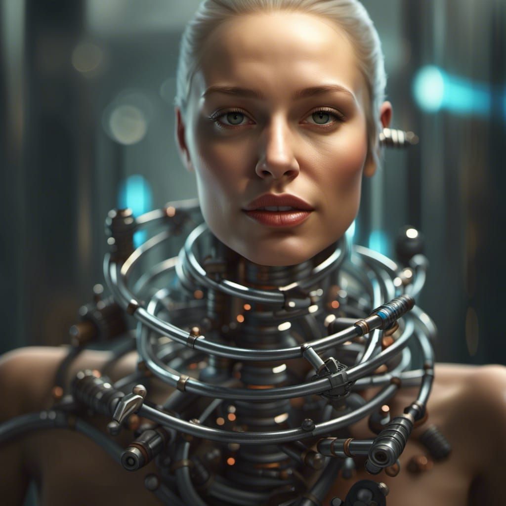 The Robo-Lady II - AI Generated Artwork - NightCafe Creator