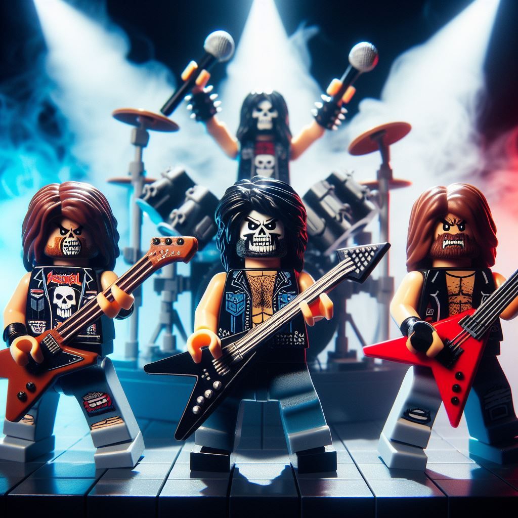Heavy metal lego - AI Generated Artwork - NightCafe Creator