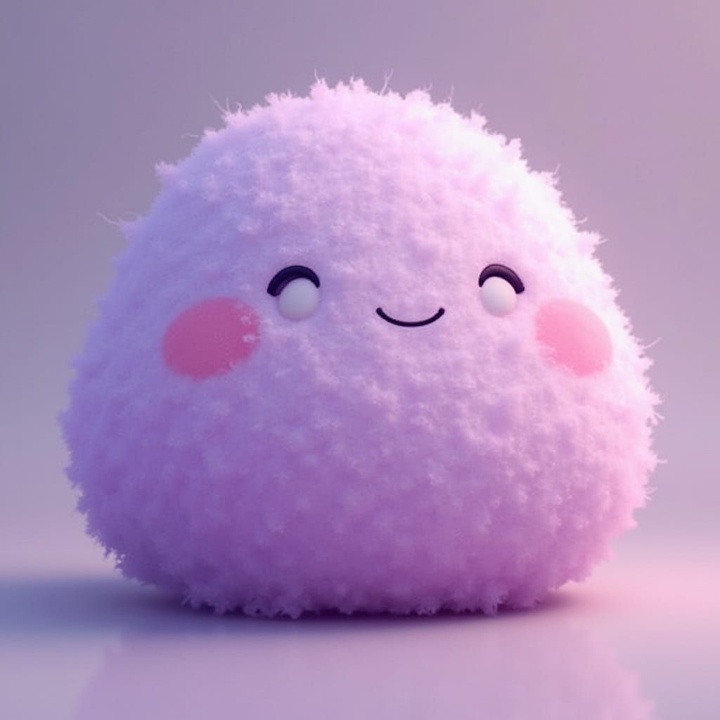 Cute Blob Character with Pastel Skin in Whimsical ... - AI Art