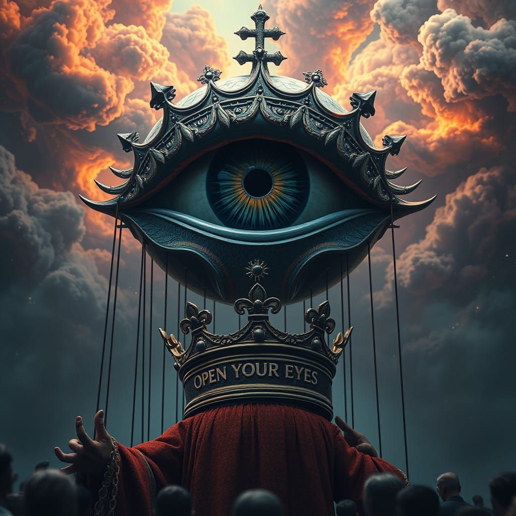 The All Seeing Eye Surveys a Fantastical Realm - AI Art