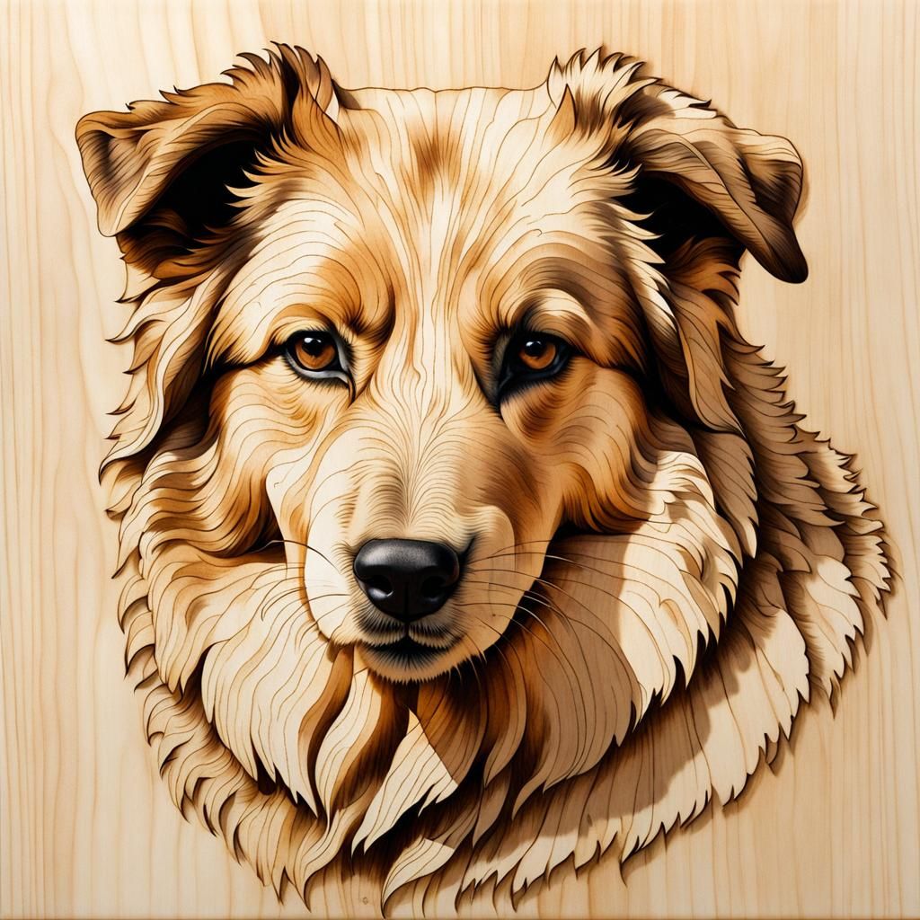 Real Cartoon Pyrography III - AI Generated Artwork - NightCafe Creator