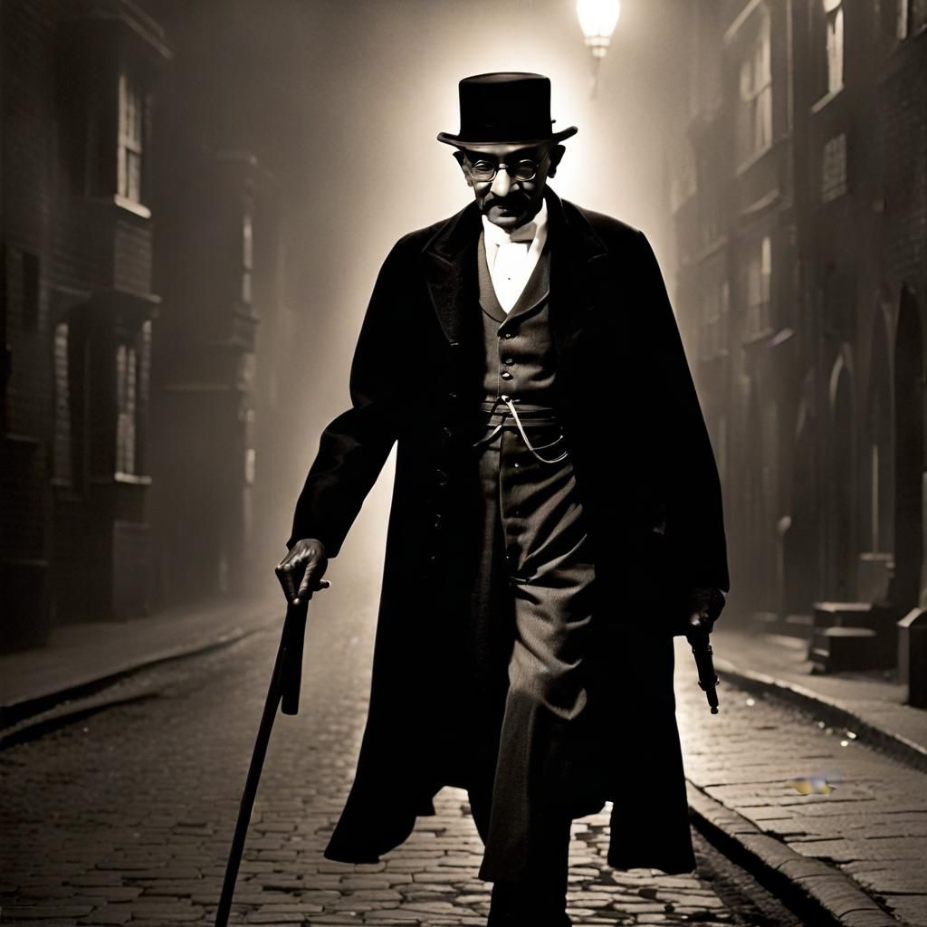 Gandhi the ripper - AI Generated Artwork - NightCafe Creator