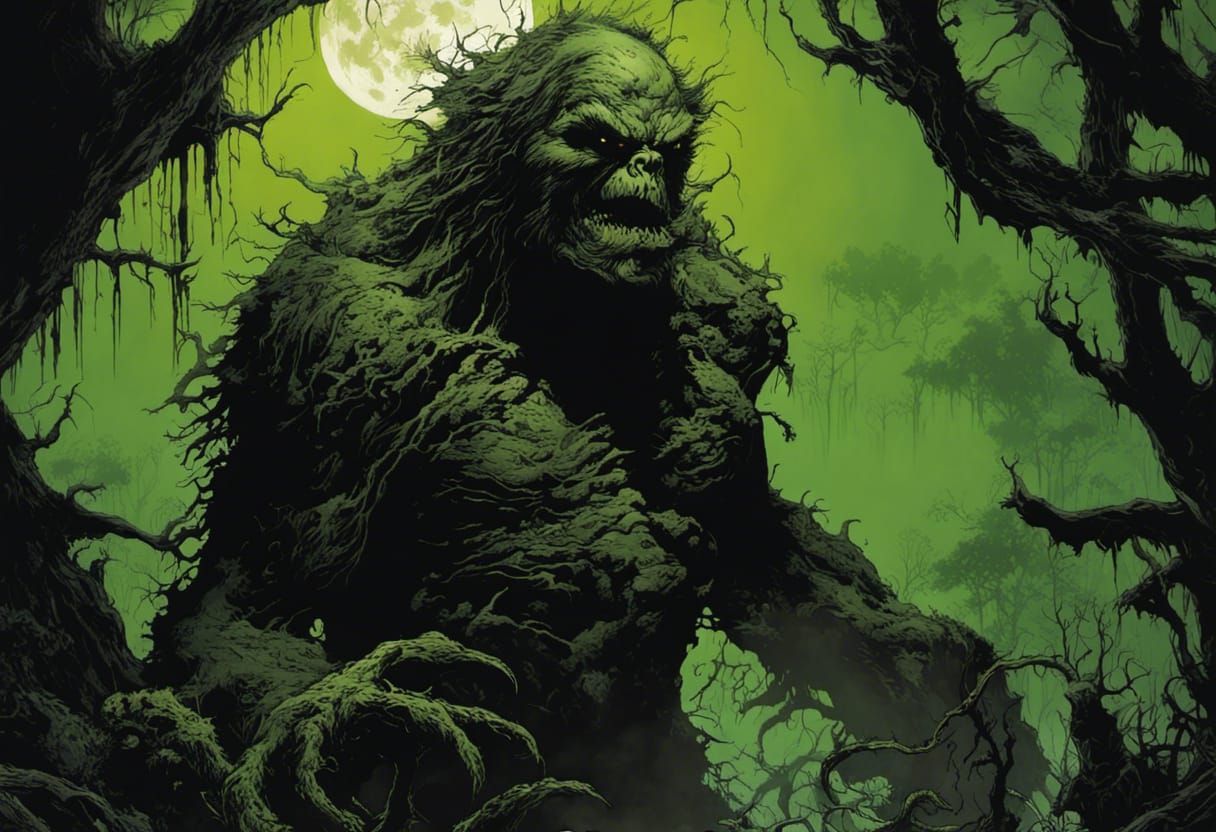 Zombie Swamp-Thing - AI Generated Artwork - NightCafe Creator