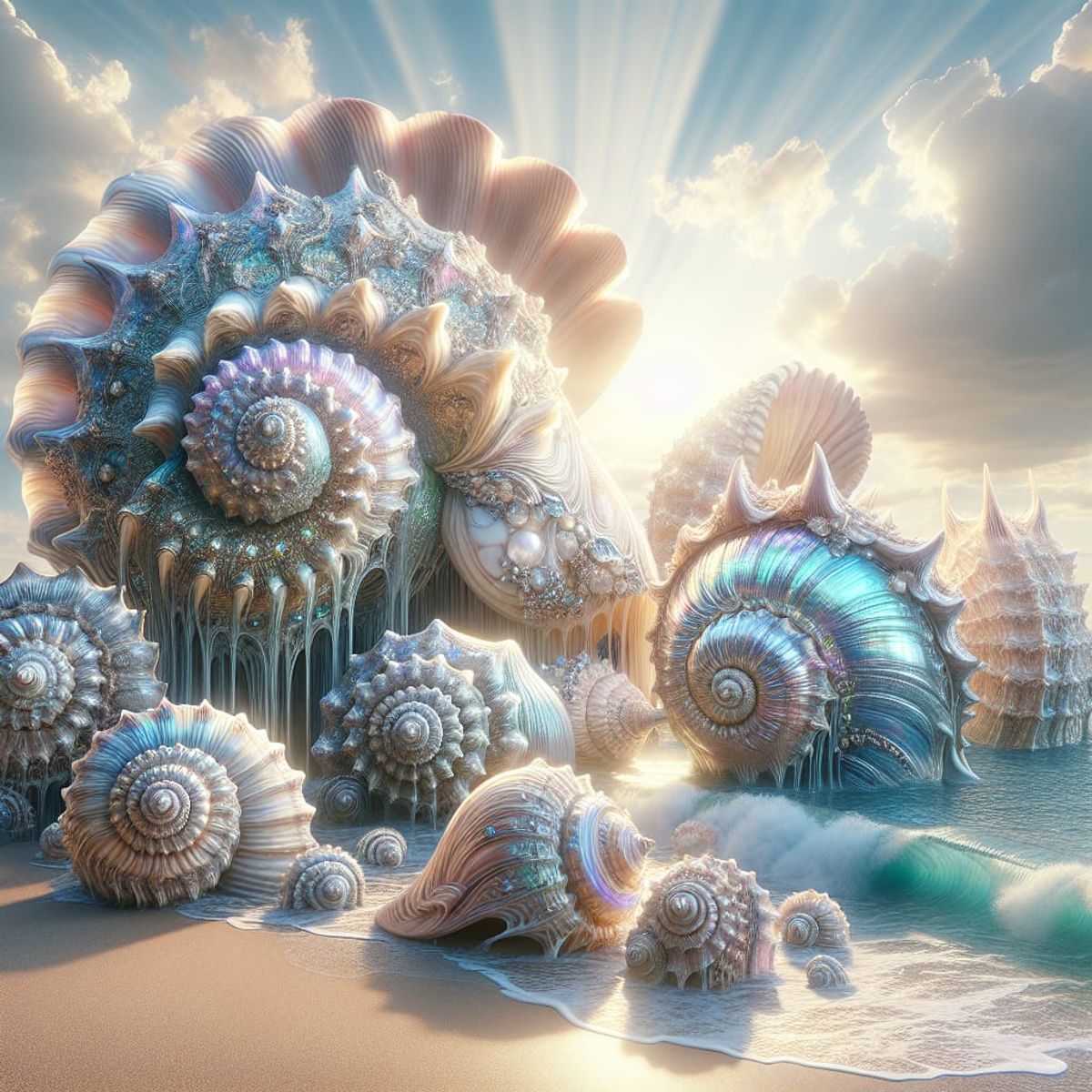 Seashells - AI Generated Artwork - NightCafe Creator