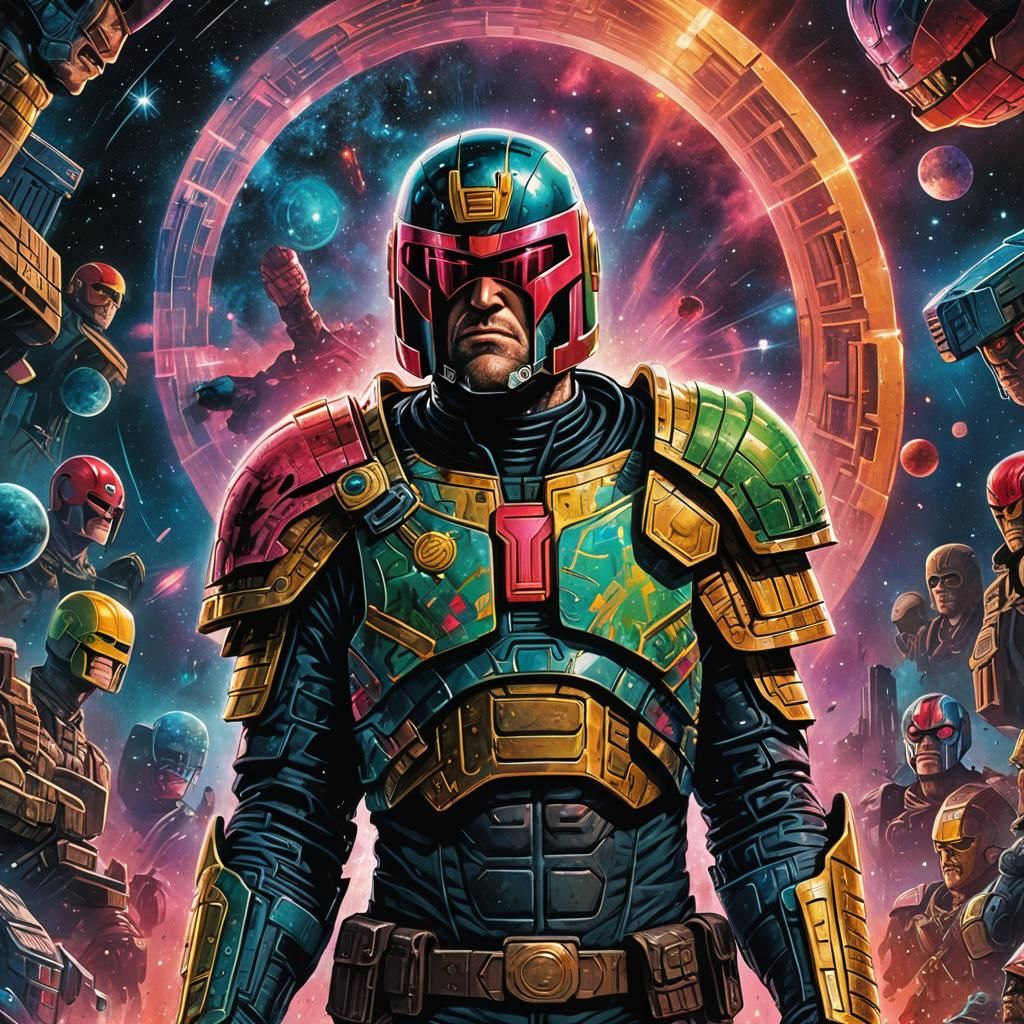 JUDGE DREDD - AI Generated Artwork - NightCafe Creator