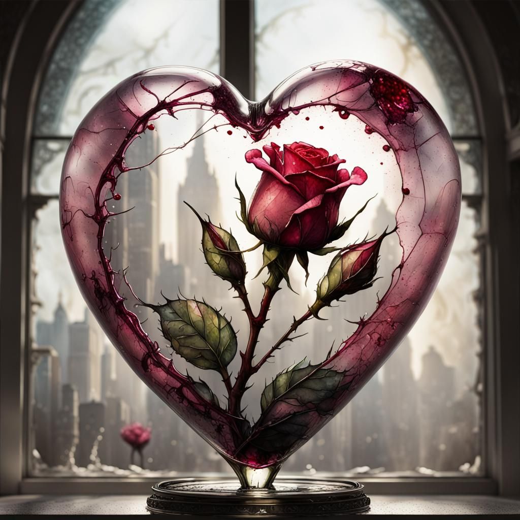 Bleeding Heart - AI Generated Artwork - NightCafe Creator