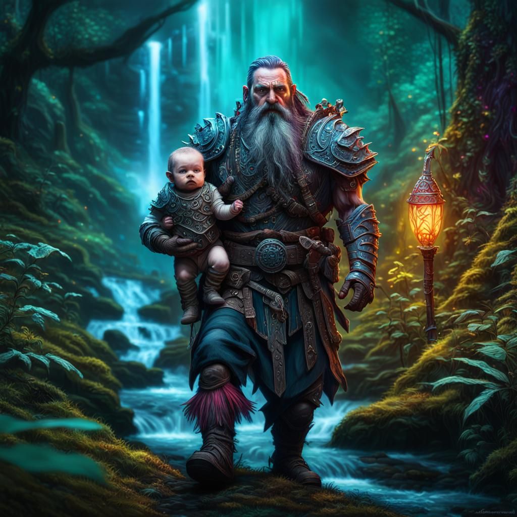 The Dwarf’s Charge (series) - AI Generated Artwork - NightCafe Creator