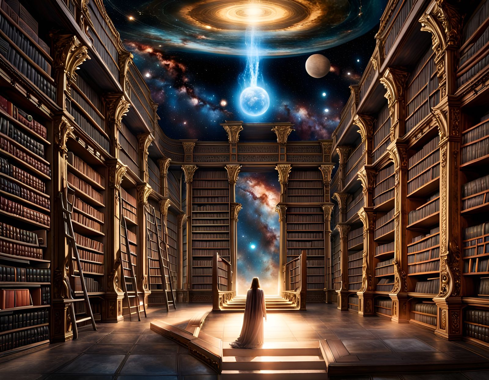 Celestial Chronicles: Visions of the Void's Vault - AI Generated Artwork - NightCafe Creator