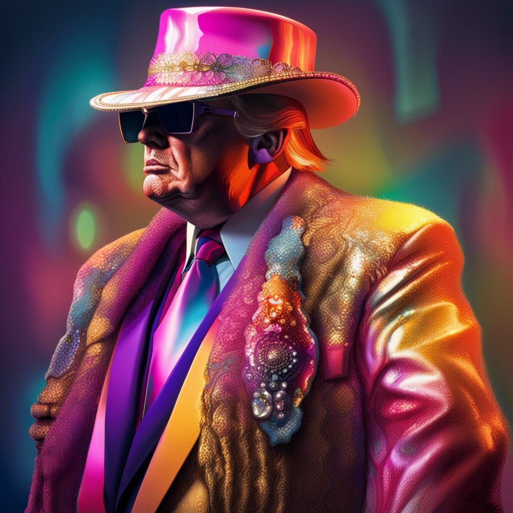 Pimp Trump - AI Generated Artwork - NightCafe Creator