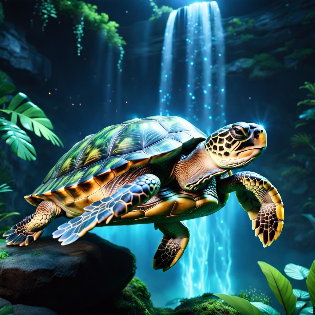 Magical Turtle - AI Generated Artwork - NightCafe Creator