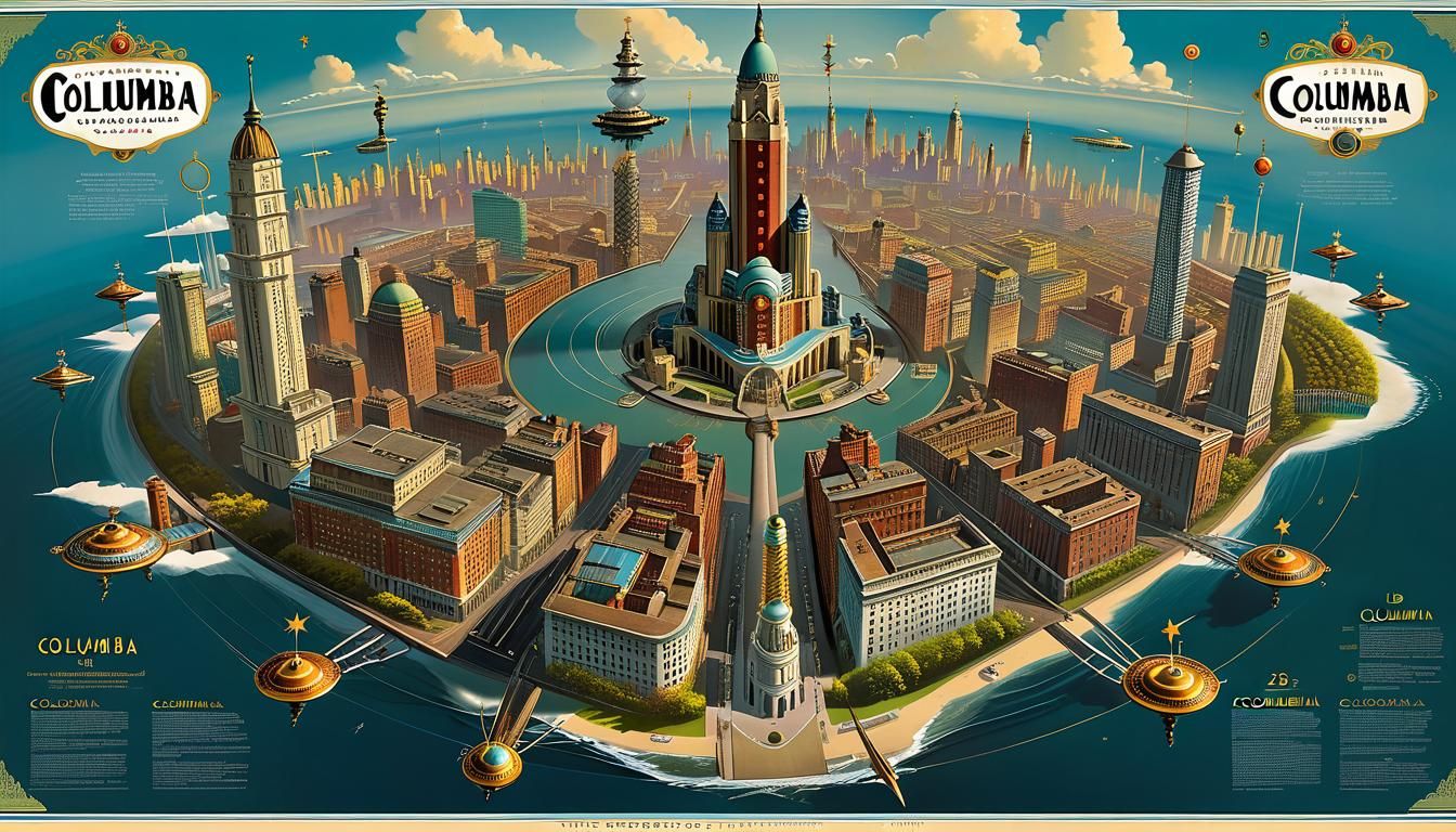 Map of Columbia - AI Generated Artwork - NightCafe Creator