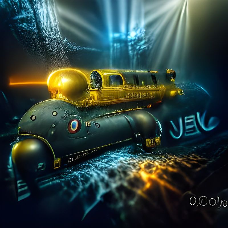 JulesVerne submarine with gold octopus deviantart 8K 3D volumetric ...