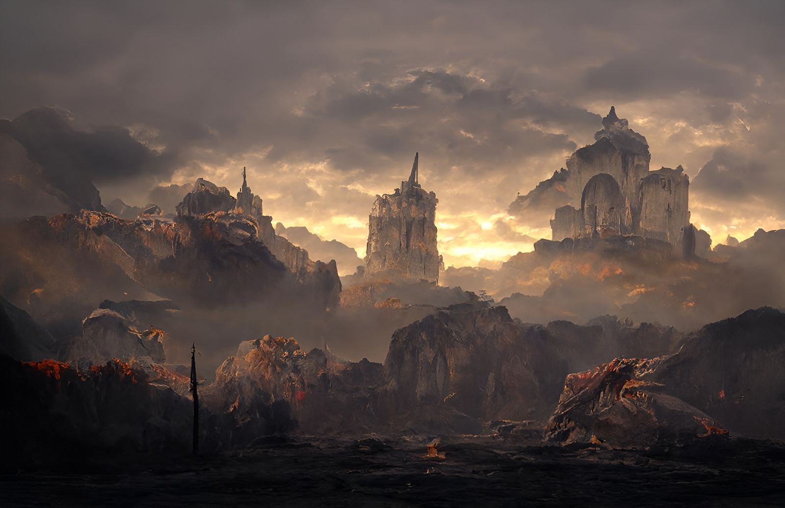 Fallen kingdom - AI Generated Artwork - NightCafe Creator