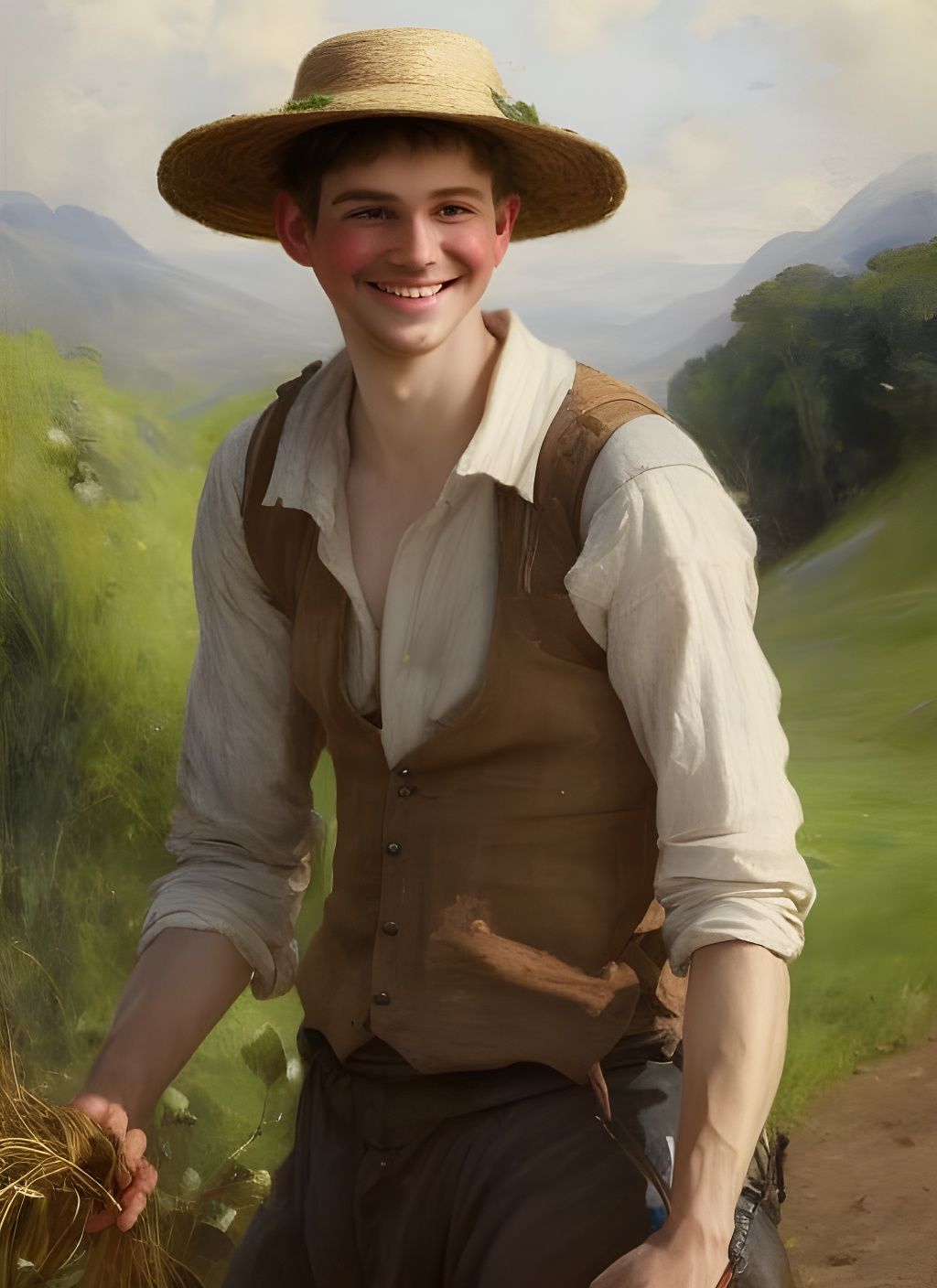 Farmer, male - AI Generated Artwork - NightCafe Creator