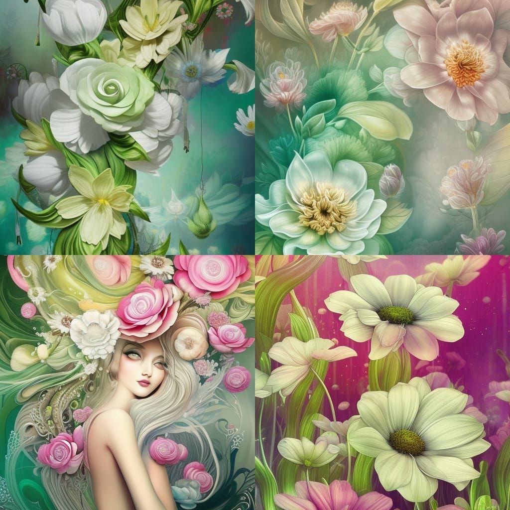 flowers - AI Generated Artwork - NightCafe Creator