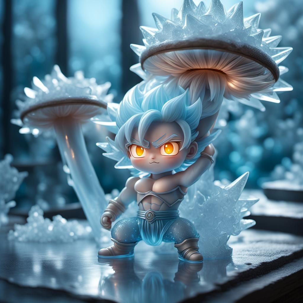Ice Goku - AI Generated Artwork - NightCafe Creator