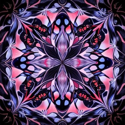 666 Butterfly Symmetry - AI Generated Artwork - NightCafe Creator