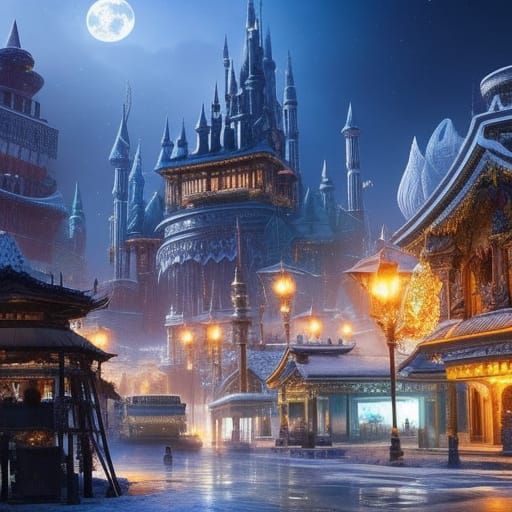 Ice square - AI Generated Artwork - NightCafe Creator