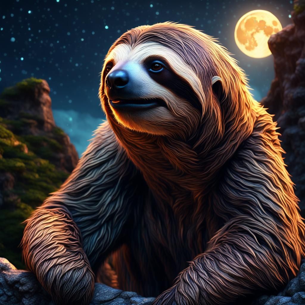 Epic sloth - AI Generated Artwork - NightCafe Creator