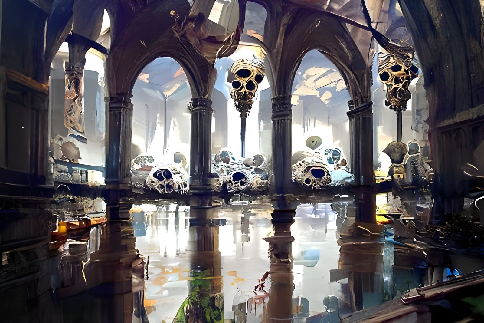 bones castle - AI Generated Artwork - NightCafe Creator