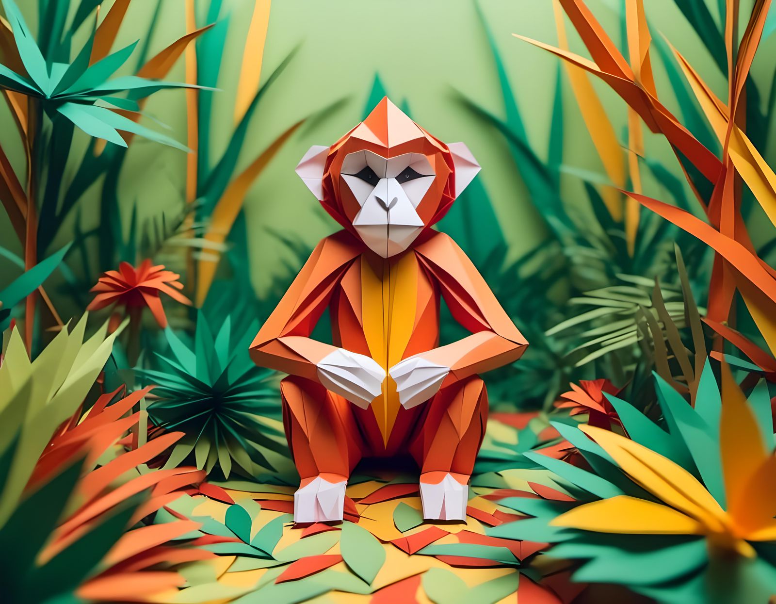 Paper Jungle - AI Generated Artwork - NightCafe Creator