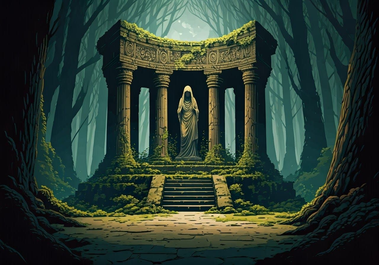 Selene Temple - Medieval Goddess Temple in Ancient Forest