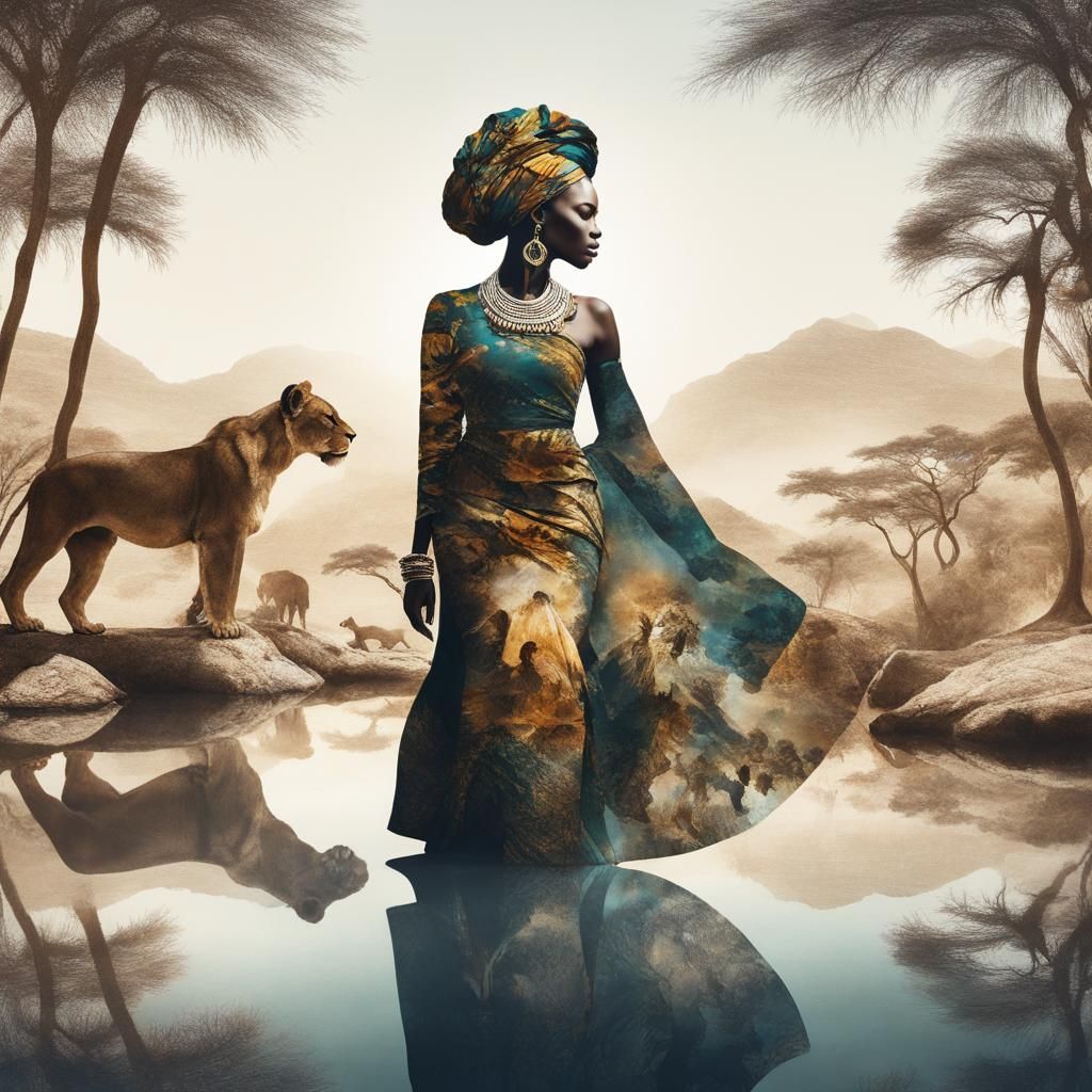 African Woman - AI Generated Artwork - NightCafe Creator