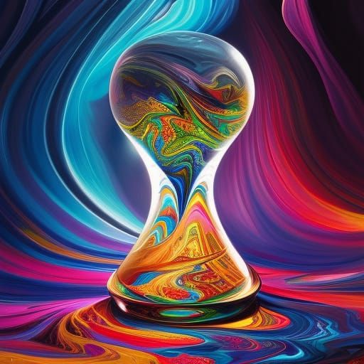 Hourglass or one cool lava lamp ? - AI Generated Artwork - NightCafe ...