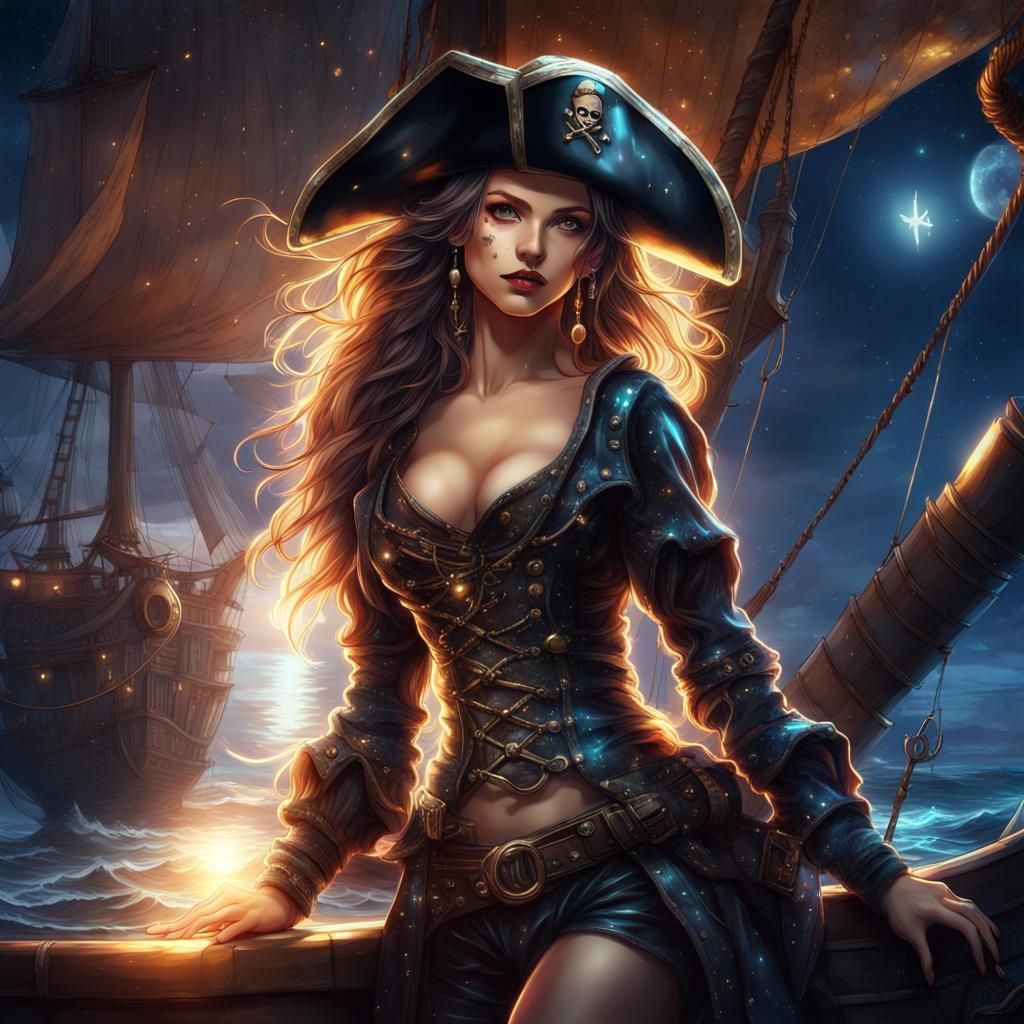 Woman pirate - AI Generated Artwork - NightCafe Creator
