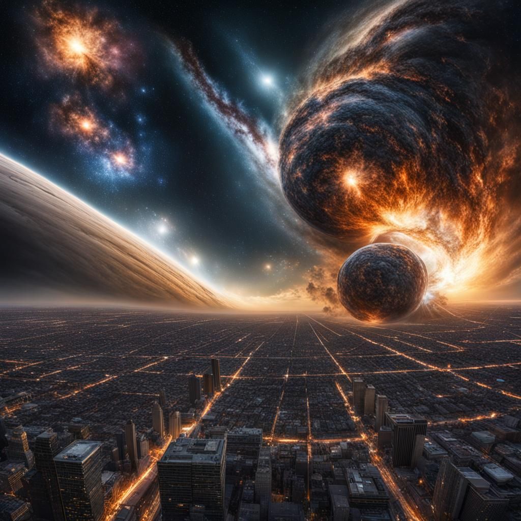 Future planet city - AI Generated Artwork - NightCafe Creator