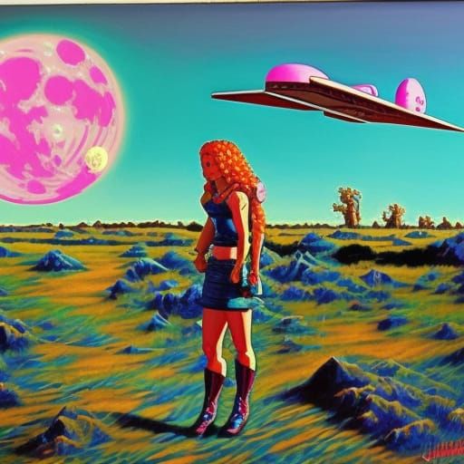 Planet Picnic - AI Generated Artwork - NightCafe Creator