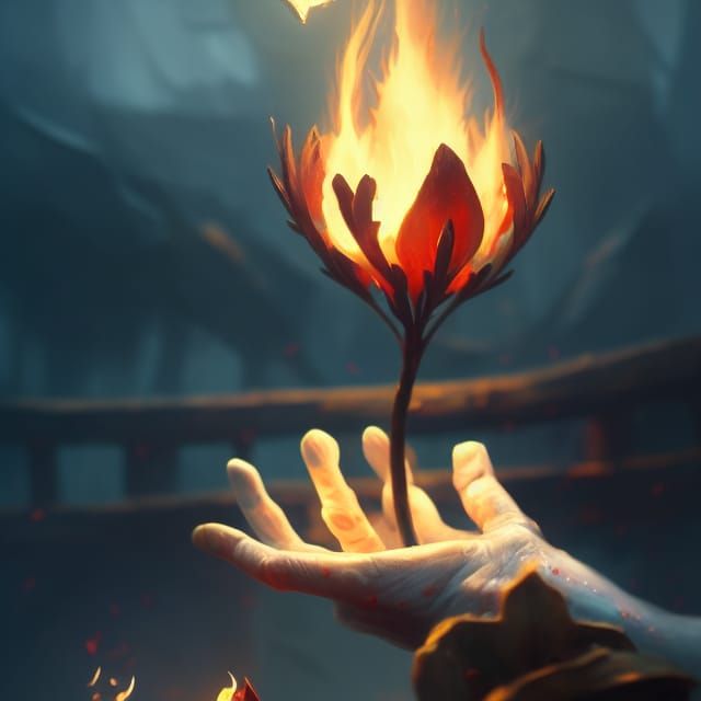 cute things burn the eyes - Flower Ablaze: Dark Fantasy Conc...