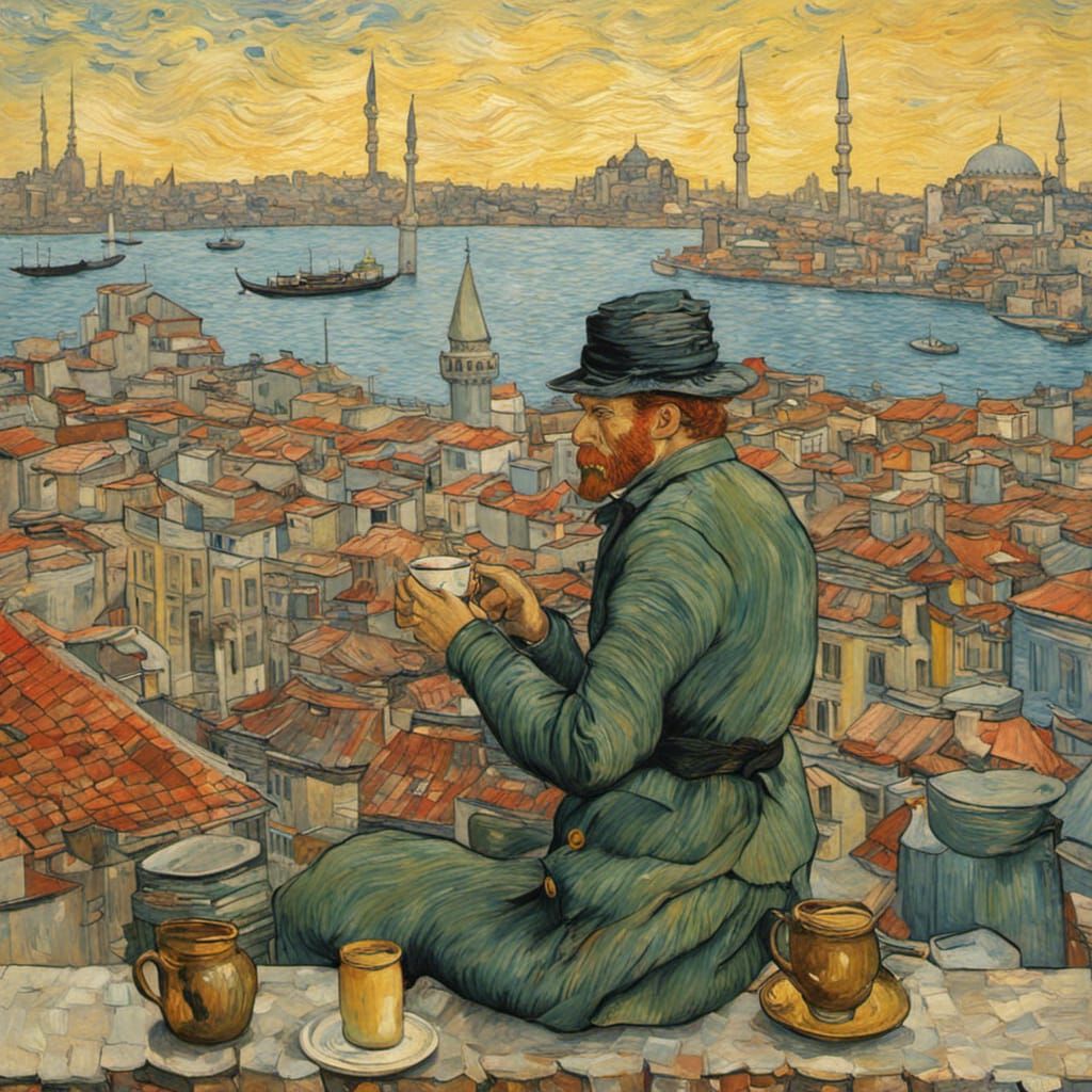 Van Gogh goes to Istanbul - AI Generated Artwork - NightCafe Creator