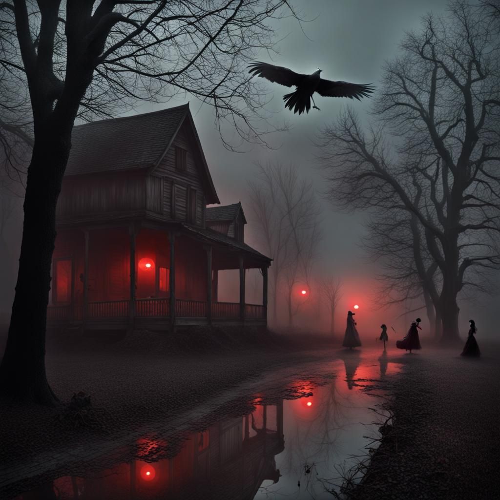 Haunted shadows - AI Generated Artwork - NightCafe Creator