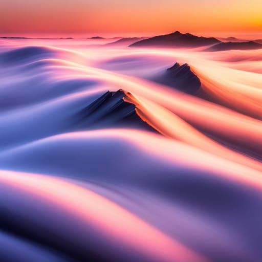 A mass of swirling fuzzy multicoloured fog intricate details, HDR ...