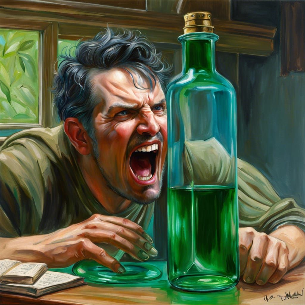 Blame it on the alcohol - AI Generated Artwork - NightCafe Creator