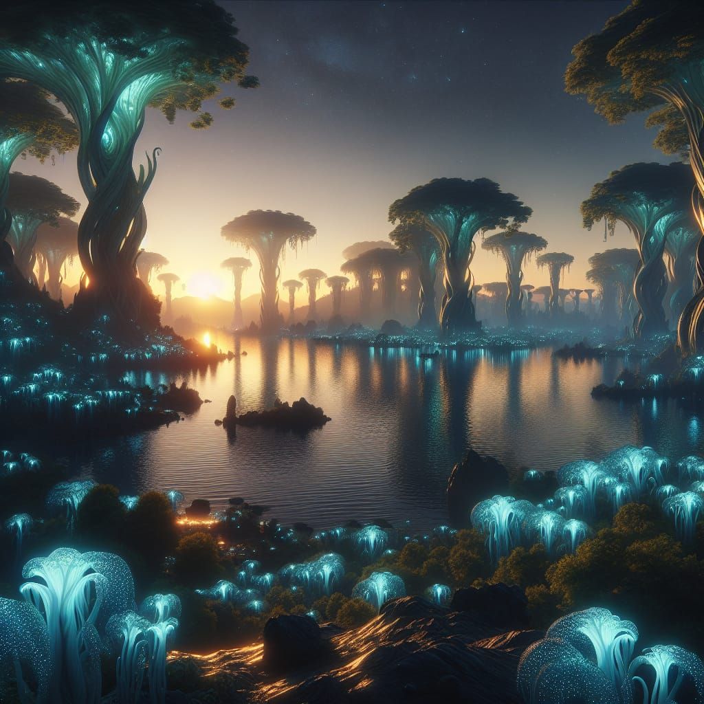 Alien Planet - AI Generated Artwork - NightCafe Creator