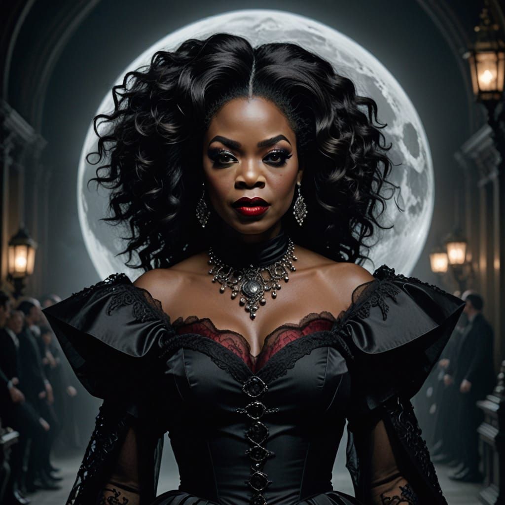 Oprah Winfrey as a young vampire runway model for plus size vampire’s ...