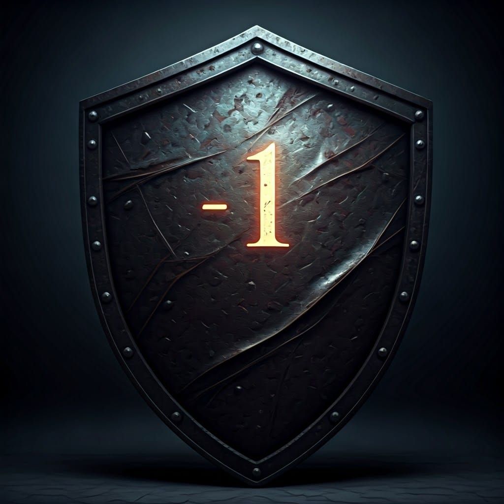 Ominous, Ancient Shield with Eerily Glowing Engrav... - AI Art