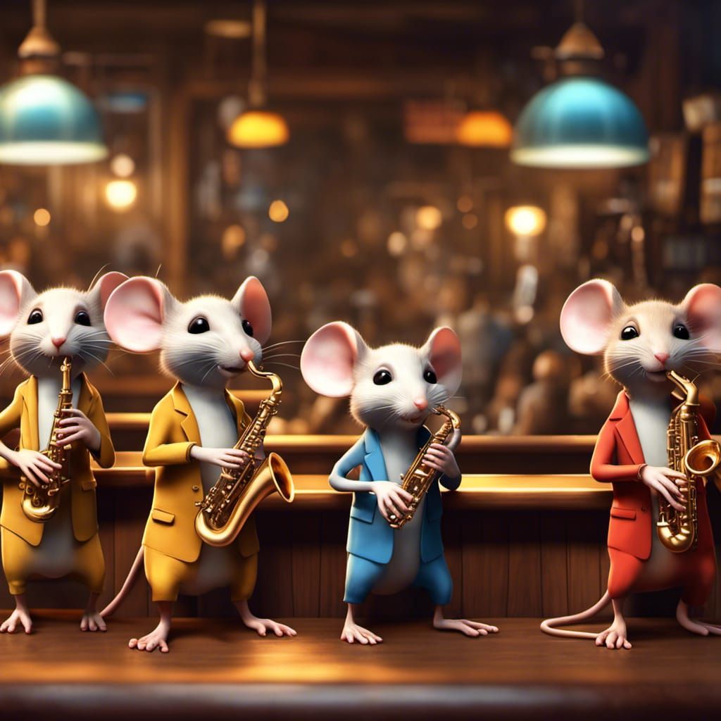 company of jazz mice - AI Generated Artwork - NightCafe Creator