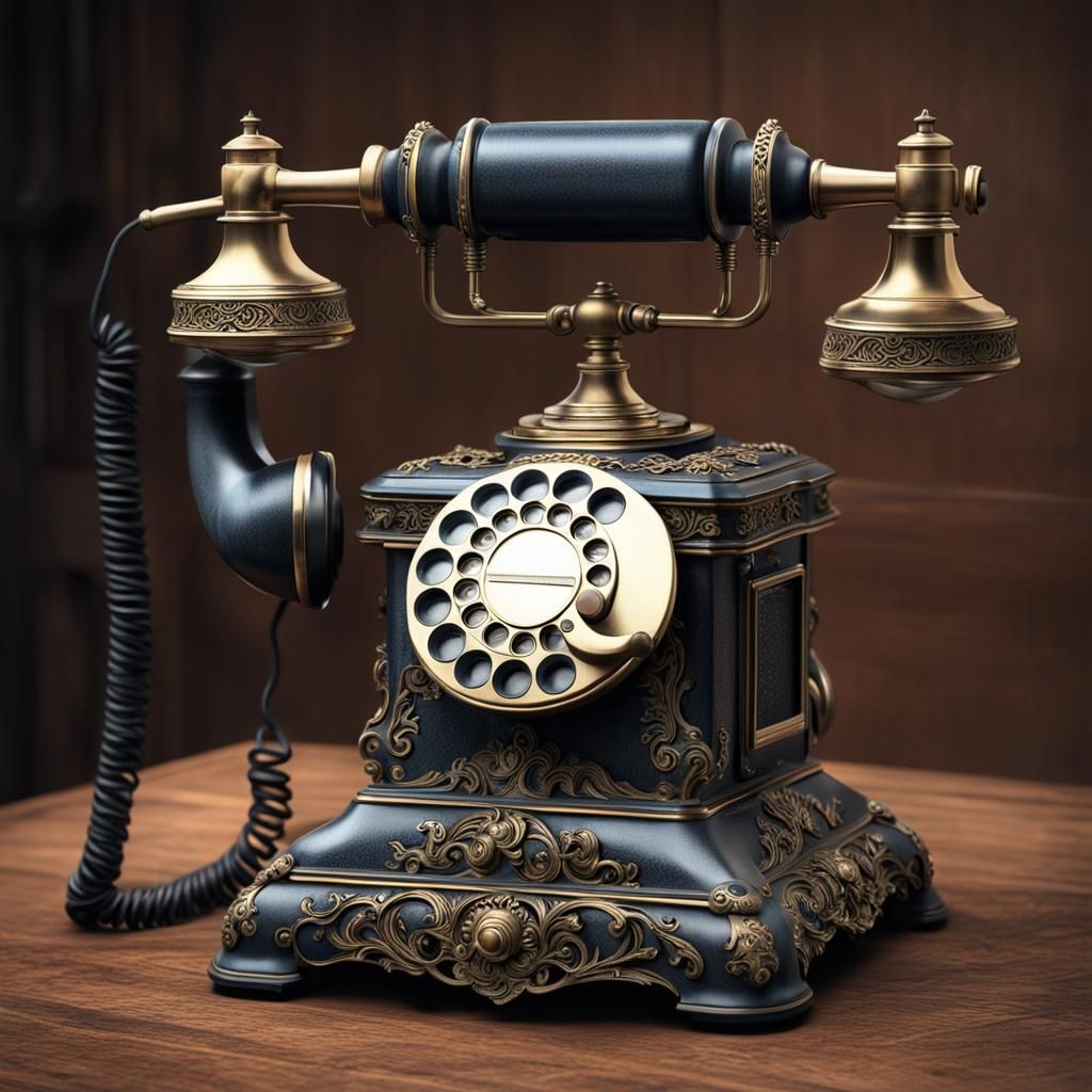 Old Telephone - AI Generated Artwork - NightCafe Creator