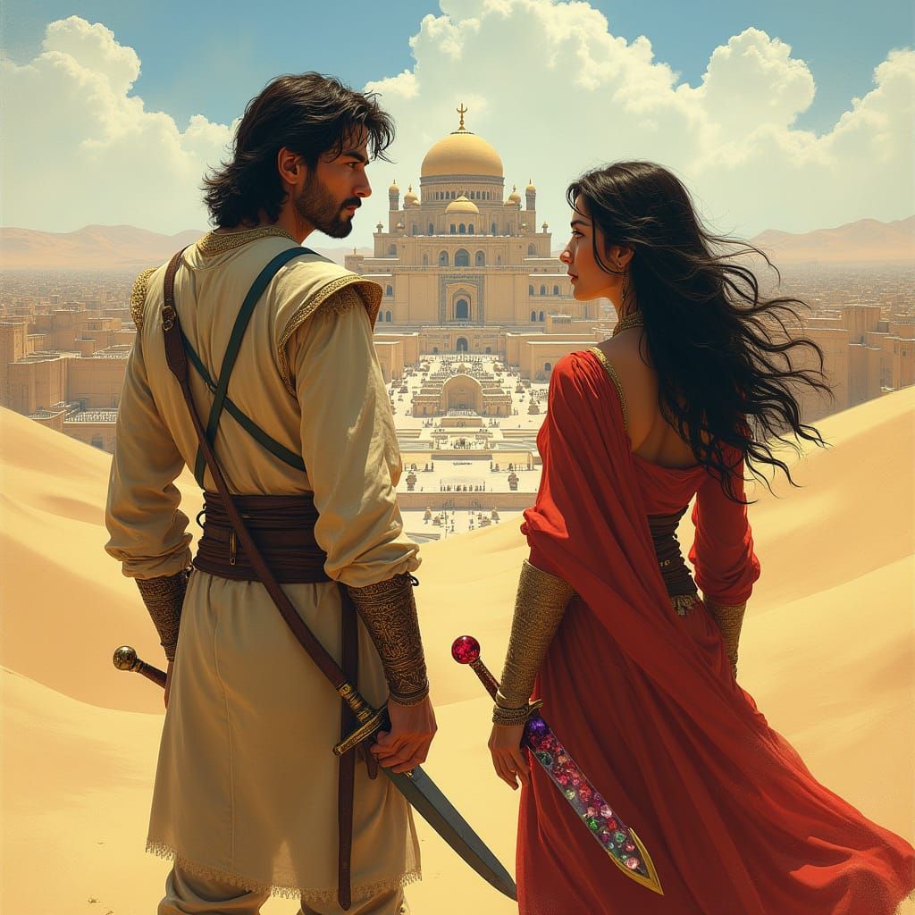 Prince Dastan of Persia and princess Tamina