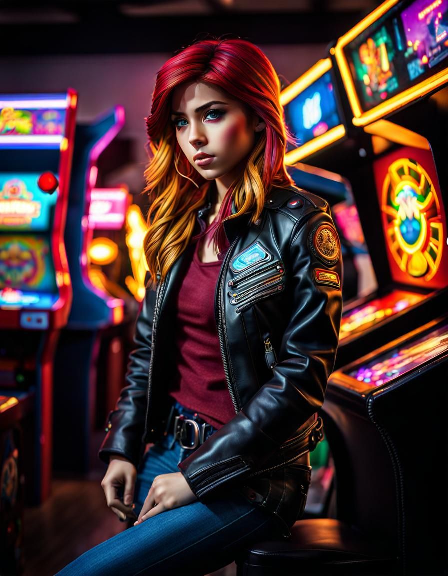 Sunset Shimmer, playing arcade game - AI Generated Artwork - NightCafe ...