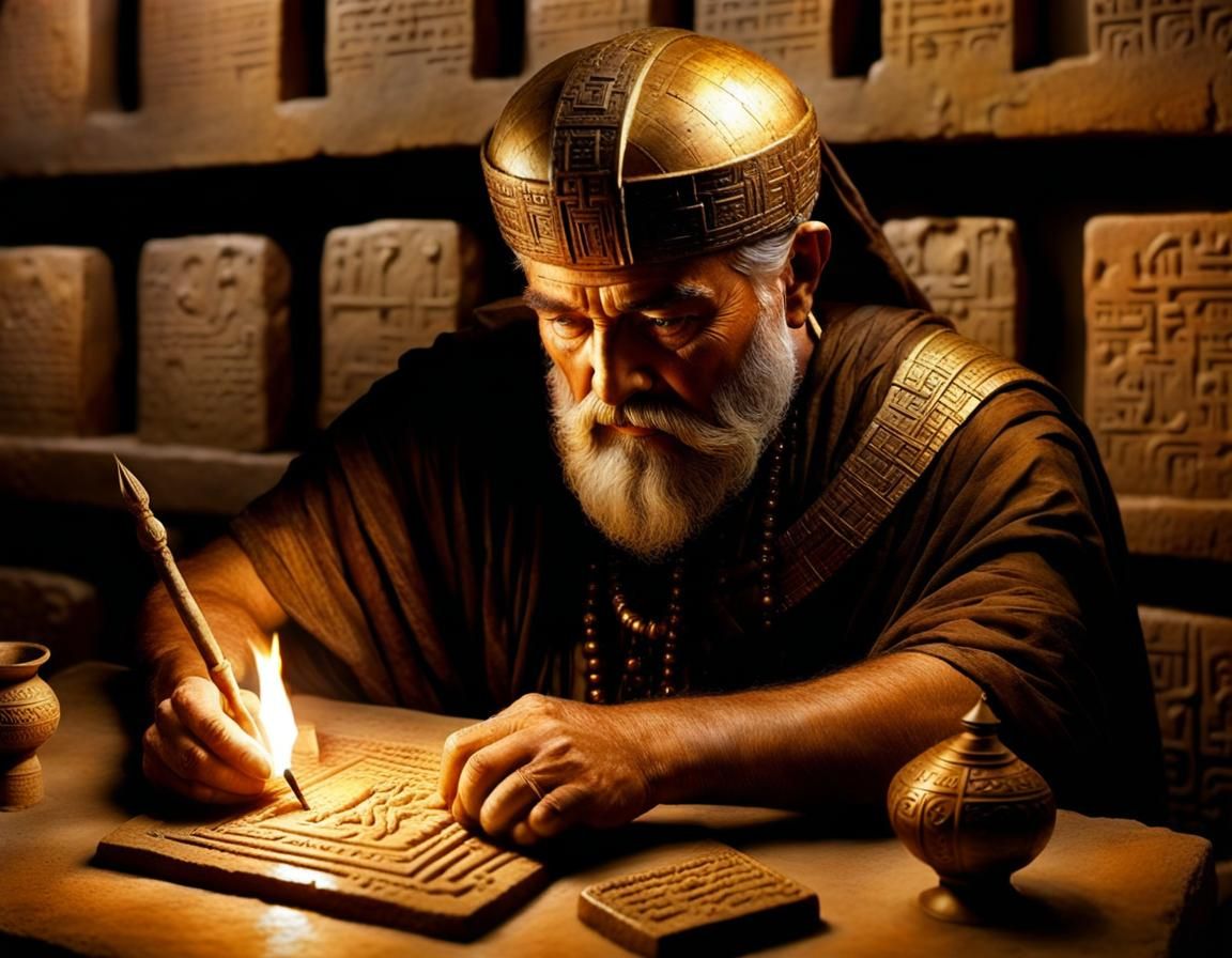 Clay Tablet Pro Max with Light Stylus - AI Generated Artwork ...