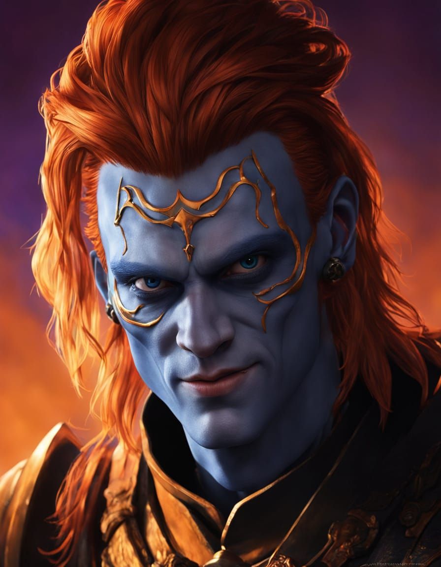 Jamie Campbell-Bower as Faker (half-face half-robot)